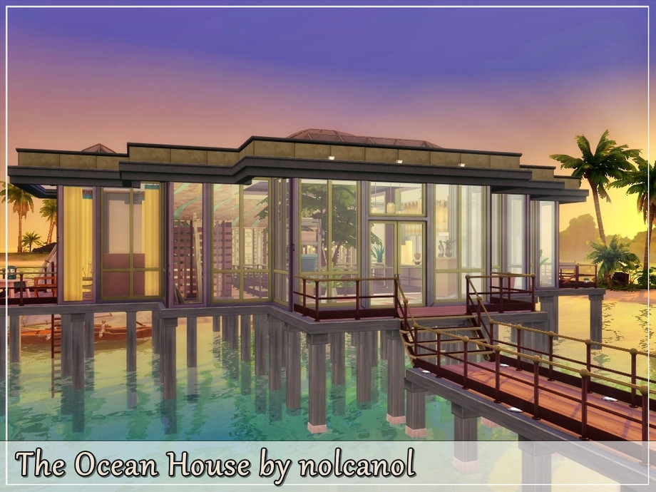 The Ocean House by nolcanol from TSR • Sims 4 Downloads
