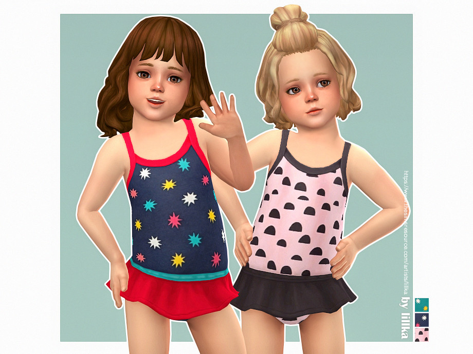 Swimsuit P12 by lillka from TSR • Sims 4 Downloads