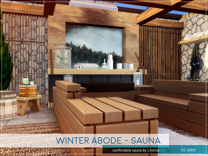 Winter Abode Sauna by Lhonna from TSR • Sims 4 Downloads