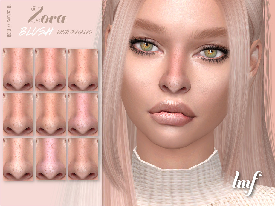 Zora Blush N.59 by IzzieMcFire from TSR • Sims 4 Downloads