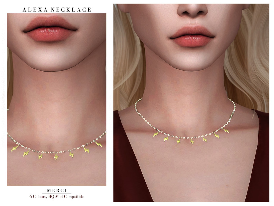 Alexa Necklace by Merci from TSR • Sims 4 Downloads