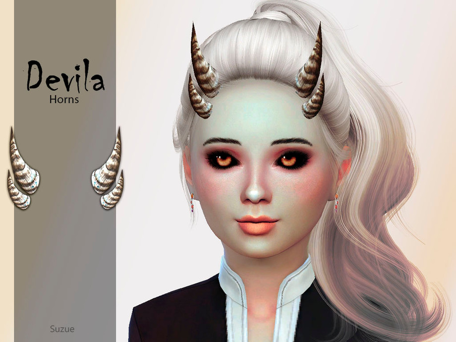 Devila Child Horns by Suzue from TSR • Sims 4 Downloads