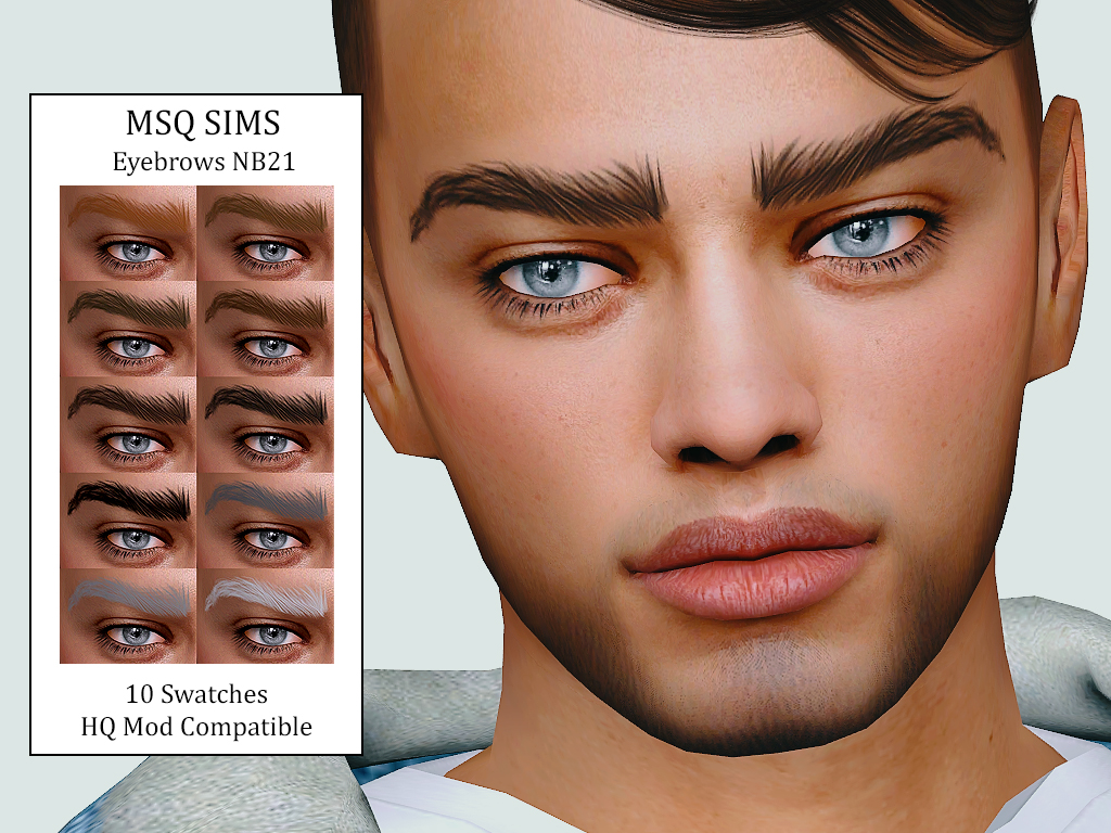 Eyebrows NB21 from MSQ Sims • Sims 4 Downloads