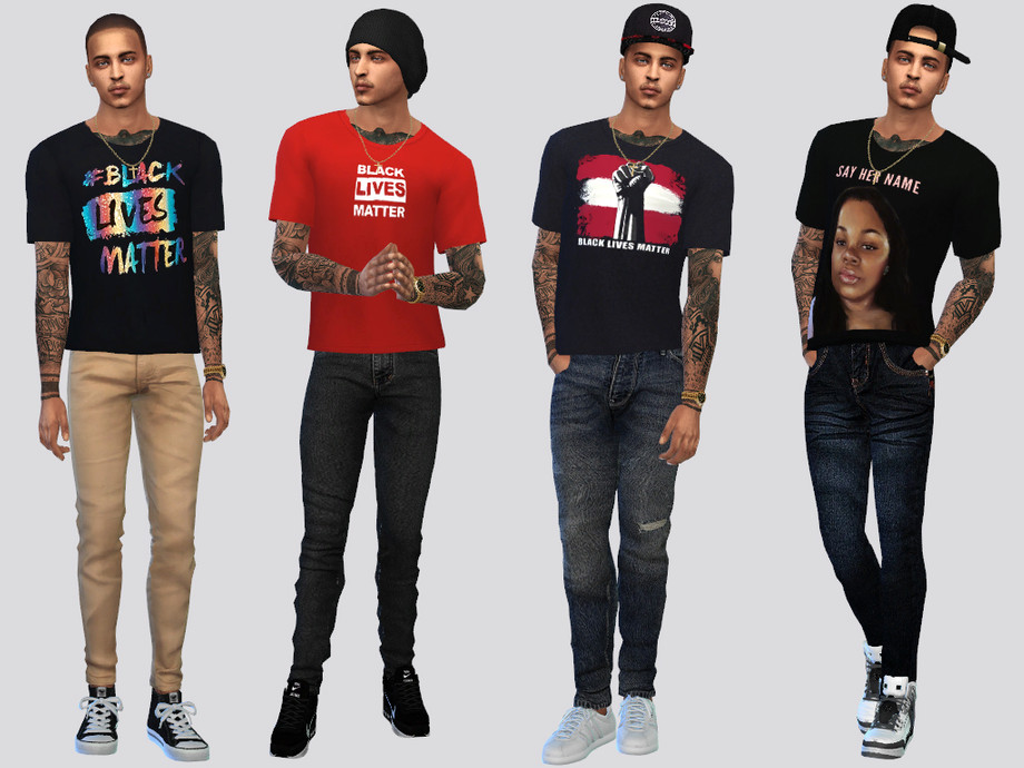 Graphic Tees by McLayneSims from TSR • Sims 4 Downloads