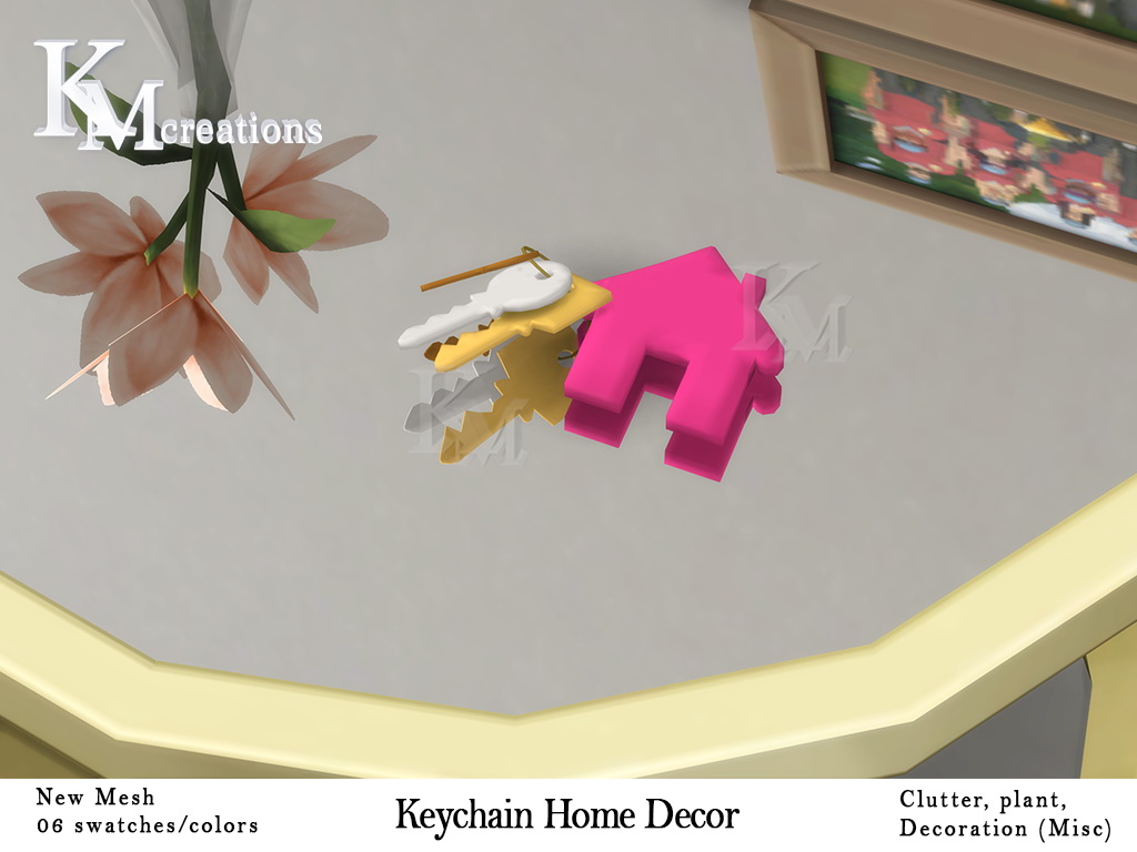 Keychain Home Decor from KM • Sims 4 Downloads