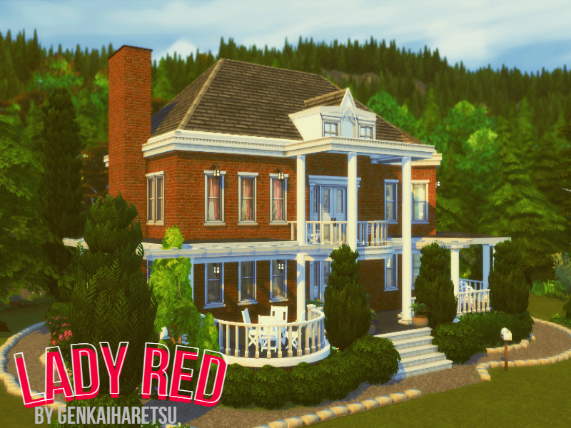 Lady Red House by GenkaiHaretsu from TSR • Sims 4 Downloads