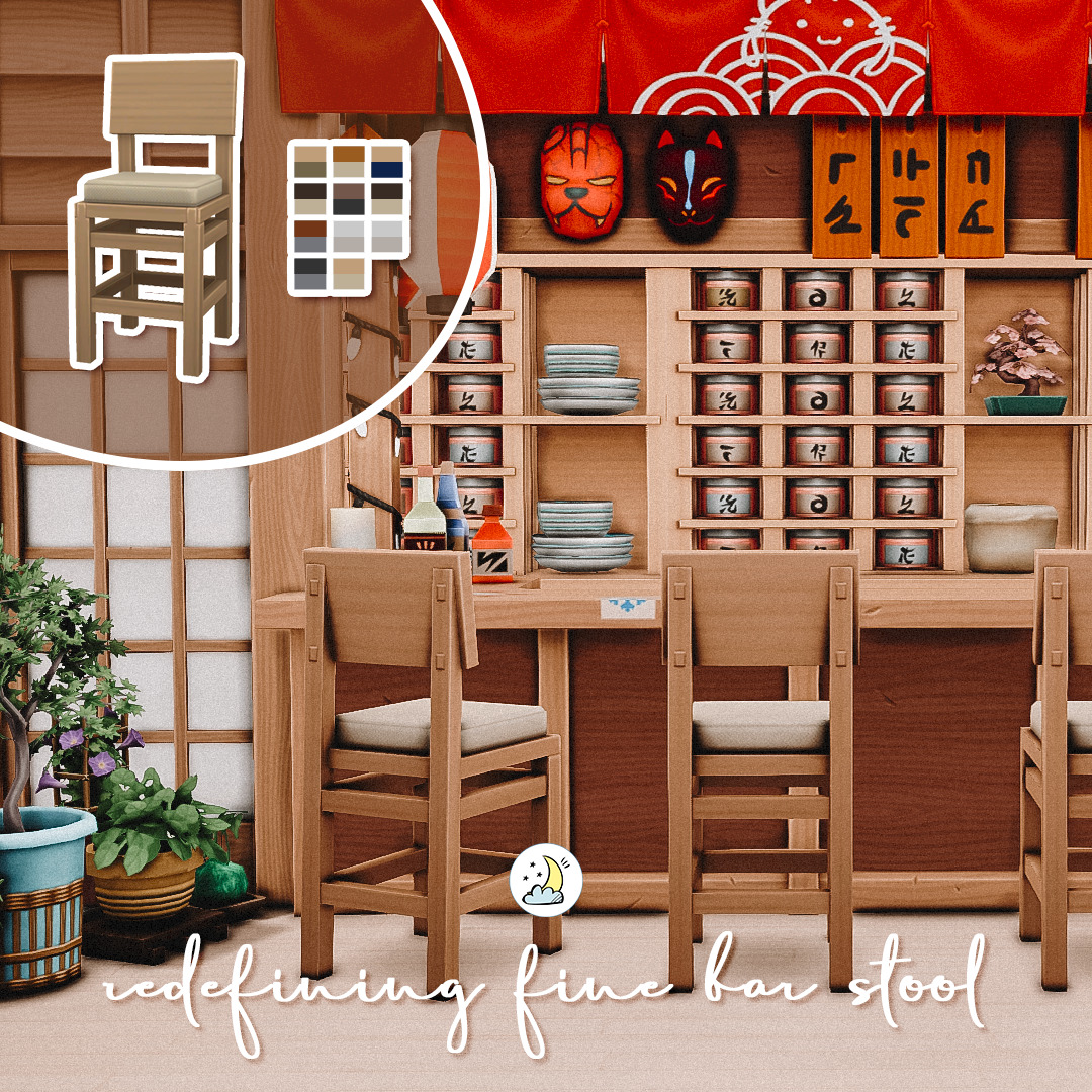 Redefining Fine Bar Stool from Luna Sims • Sims 4 Downloads