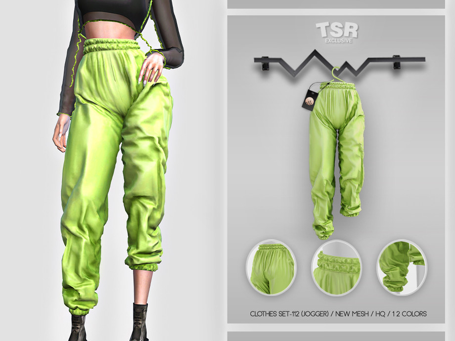 Clothes Set 112 Jogger by busra-tr from TSR • Sims 4 Downloads
