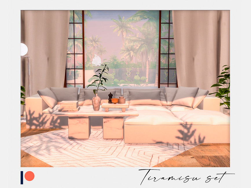 Tiramisu living set by Winner9 from TSR • Sims 4 Downloads