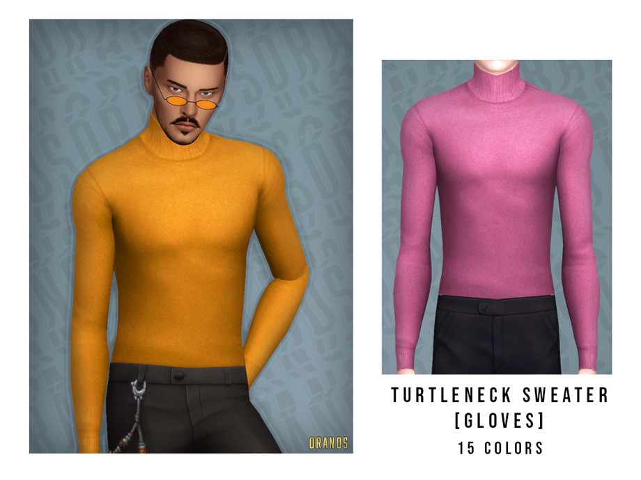 Turtleneck Sweater Accessory by OranosTR from TSR • Sims 4 Downloads