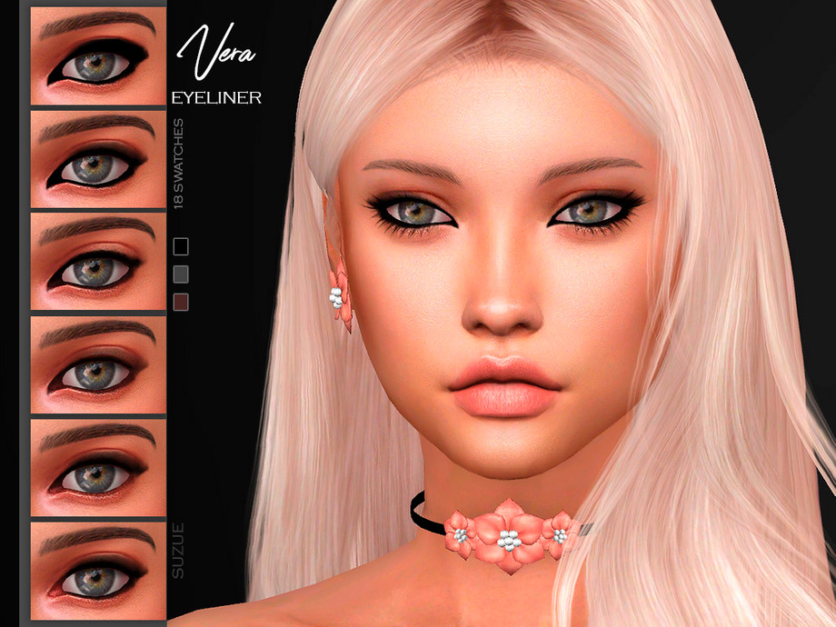 Vera Eyeliner N12 by Suzue from TSR • Sims 4 Downloads