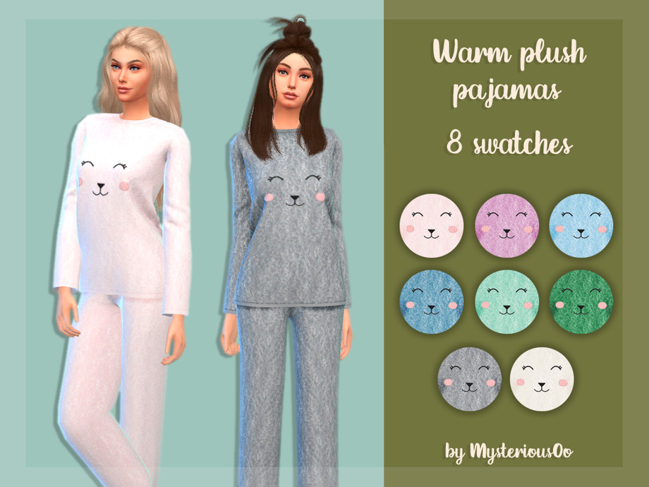 Warm plush pajamas by MysteriousOo from TSR • Sims 4 Downloads
