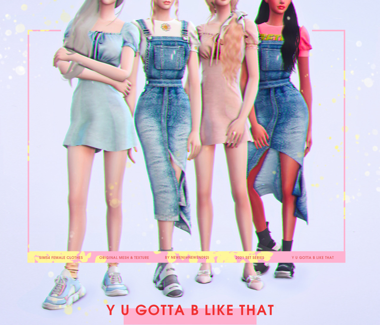 You Gotta Be Like That Set Sims 4 CC from Newen • Sims 4 Downloads