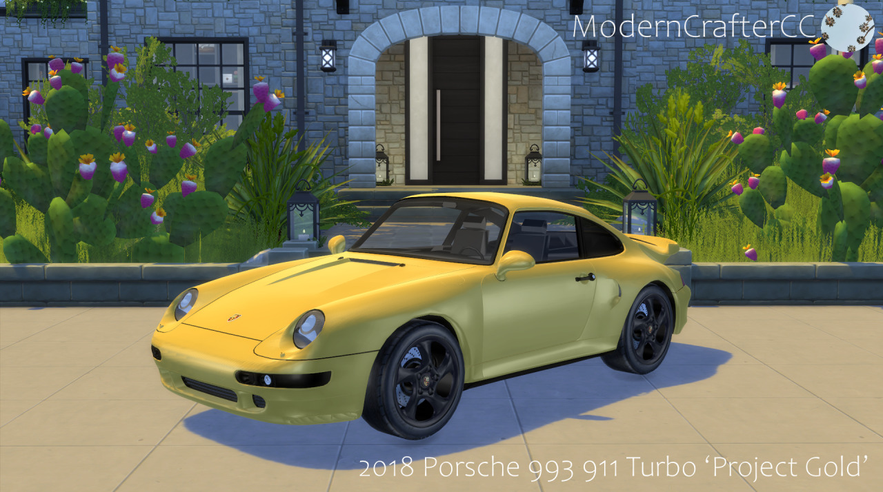 2018 Porsche 993 911 Turbo Project Gold from Modern Crafter • Sims 4 ...