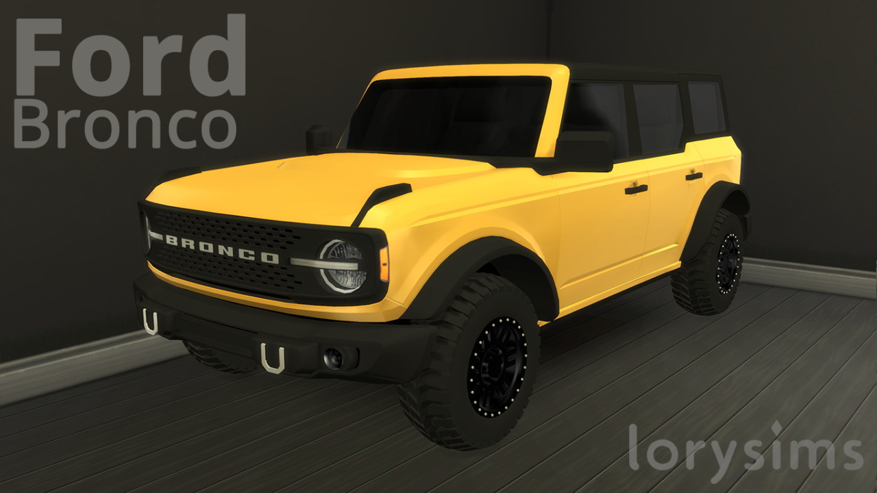 2021 Ford Bronco 4 doors from Lory Sims • Sims 4 Downloads