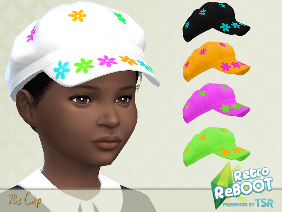 70s Puffy Cap by Pelineldis from TSR • Sims 4 Downloads