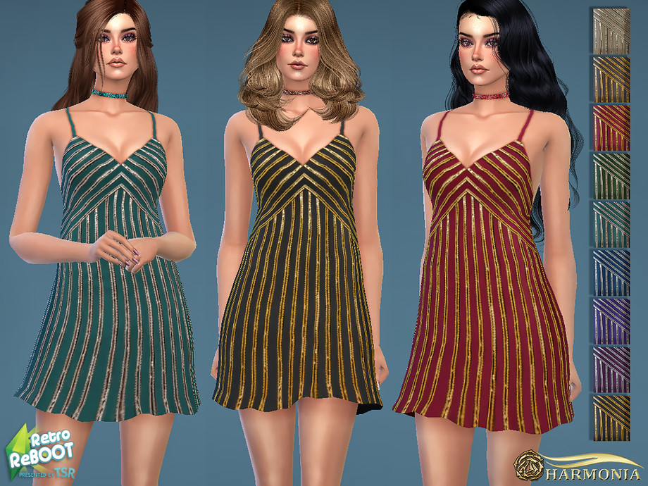Tslok: Amour butterfly dress • Sims 4 Downloads