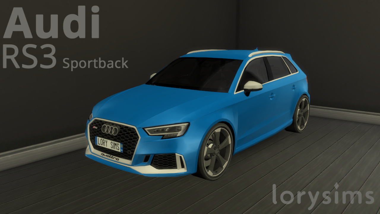 Audi RS3 from Lory Sims • Sims 4 Downloads