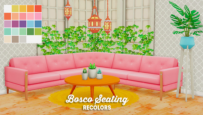 Bosco sectional seating from LinaCherie • Sims 4 Downloads
