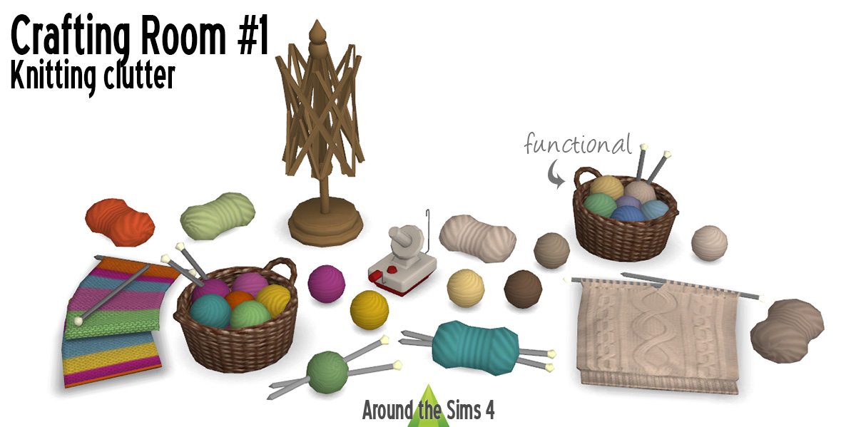 Crafting Room Knitting from Around The Sims 4 • Sims 4 Downloads
