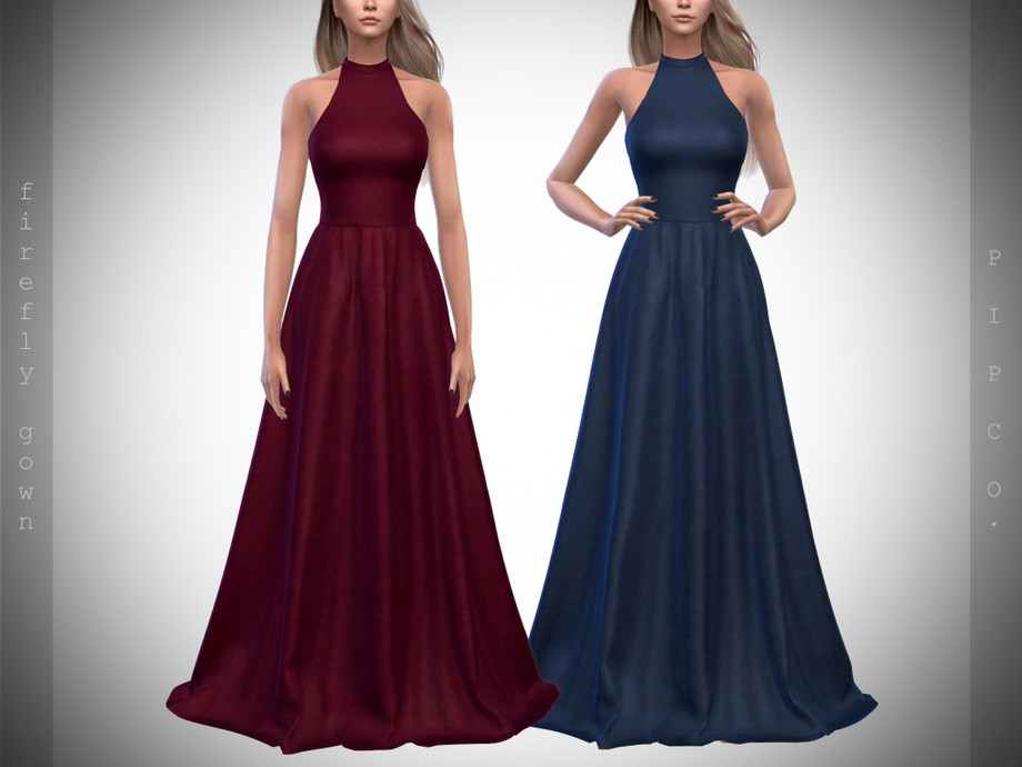 Firefly Gown by Pipco from TSR • Sims 4 Downloads