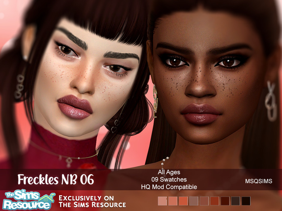 Freckles NB06 by MSQSIMS from TSR • Sims 4 Downloads