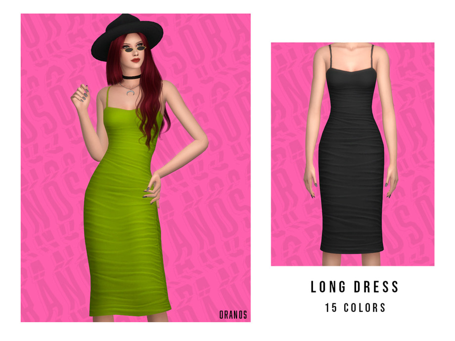 Long Dress by OranosTR from TSR • Sims 4 Downloads