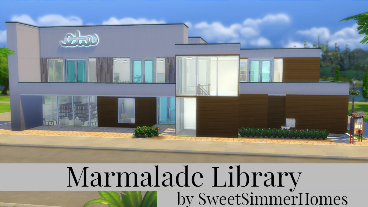 Marmalade Library by SweetSimmerHomes from Mod The Sims • Sims 4 Downloads