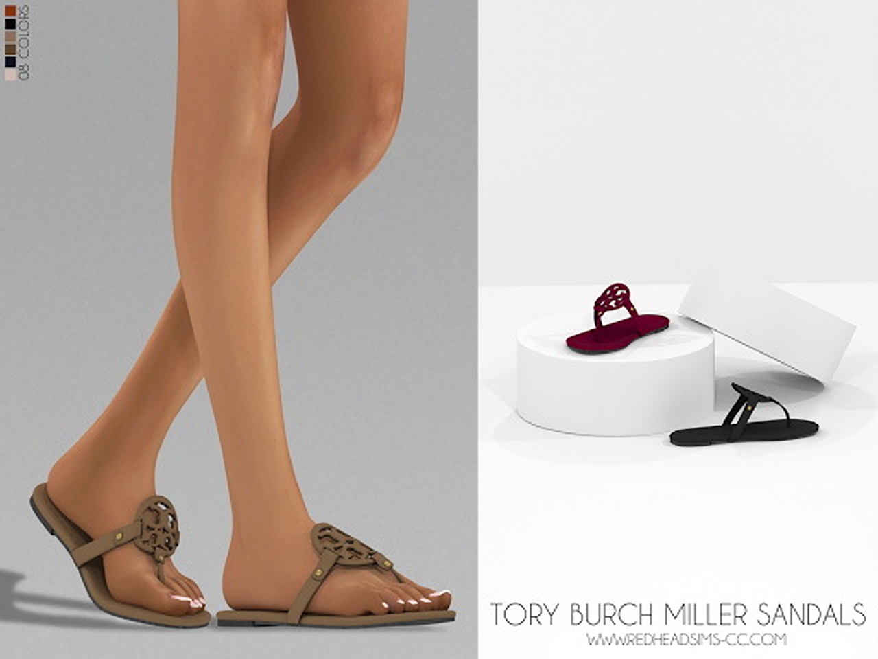 Miller Sandals from Red Head Sims • Sims 4 Downloads