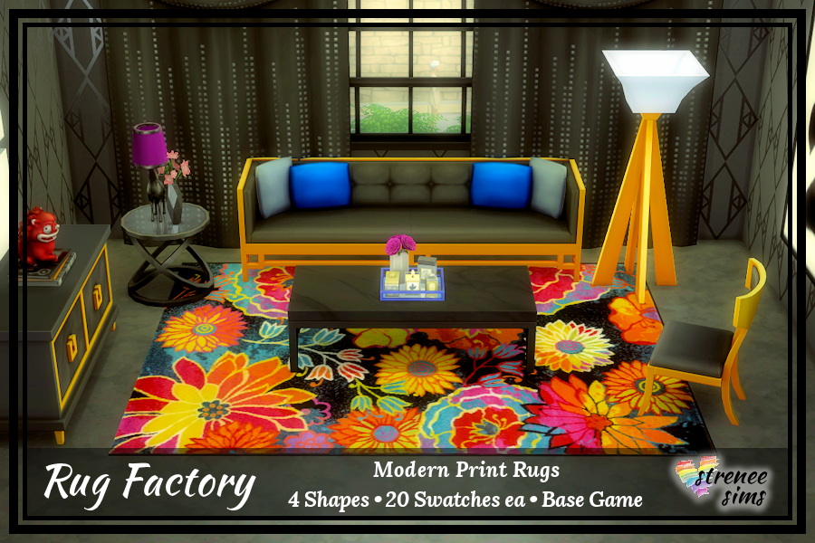 Modern Rugs from Strenee sims • Sims 4 Downloads