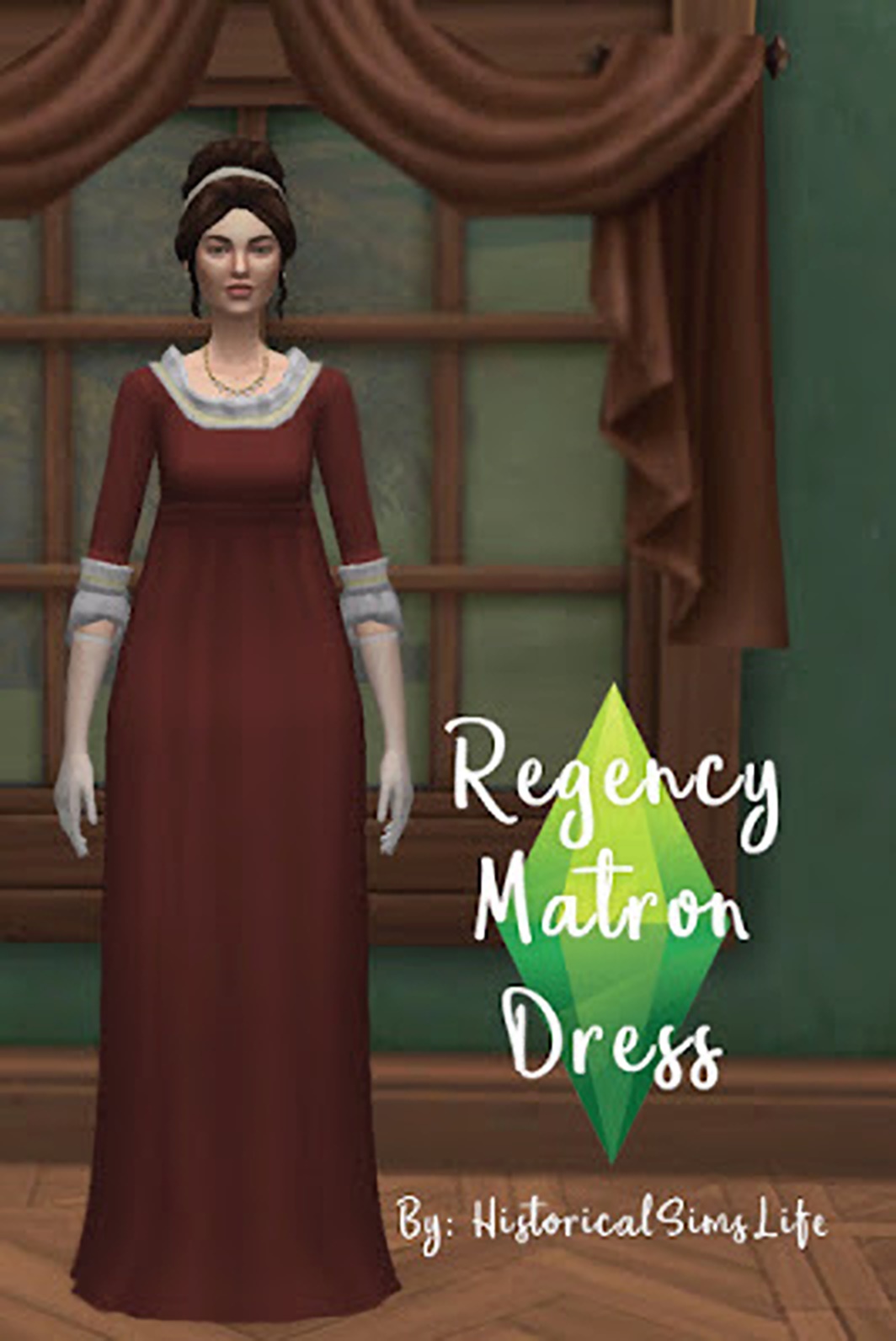 Regency Matron Dress from History Lover's Sims Blog • Sims 4 Downloads