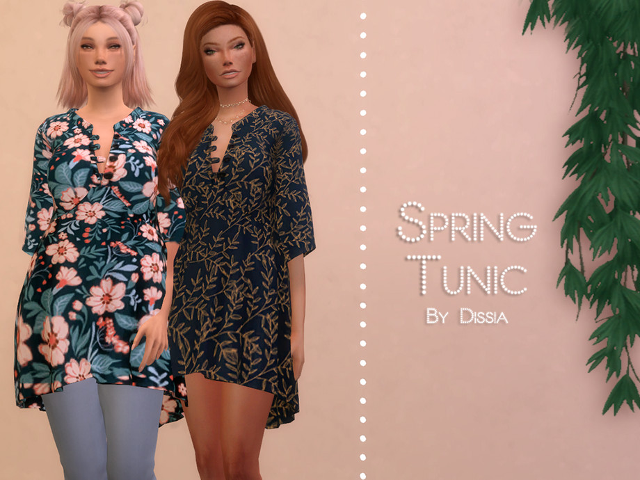Spring Tunic by Dissia from TSR • Sims 4 Downloads