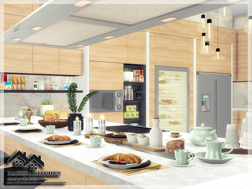 Tawip Kitchen by marychabb from TSR • Sims 4 Downloads
