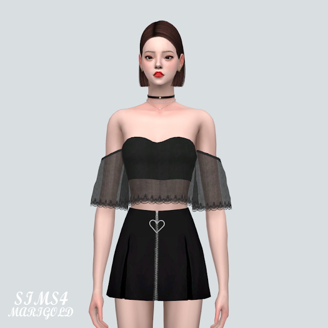 7 Lace M Off-Shoulder Top V3 from SIMS4 Marigold • Sims 4 Downloads