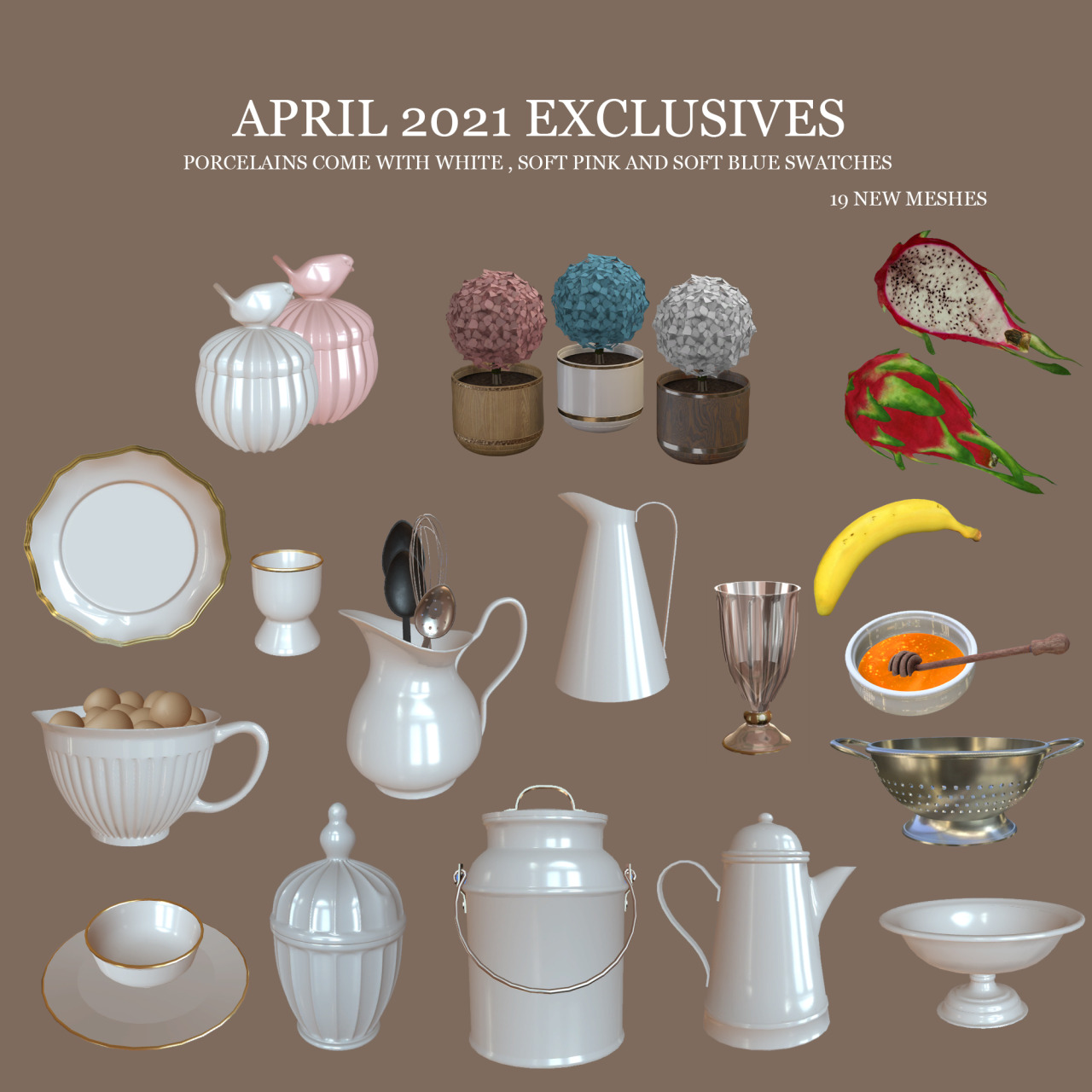 April Decor Collection from Leo 4 Sims • Sims 4 Downloads
