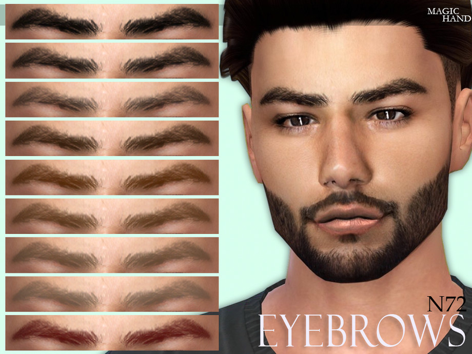 Eyebrows N72 by MagicHand from TSR • Sims 4 Downloads