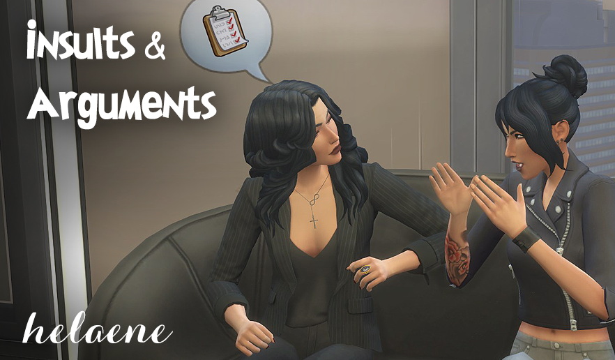 Insults and Arguments Pack by helaene from Mod The Sims • Sims 4 Downloads