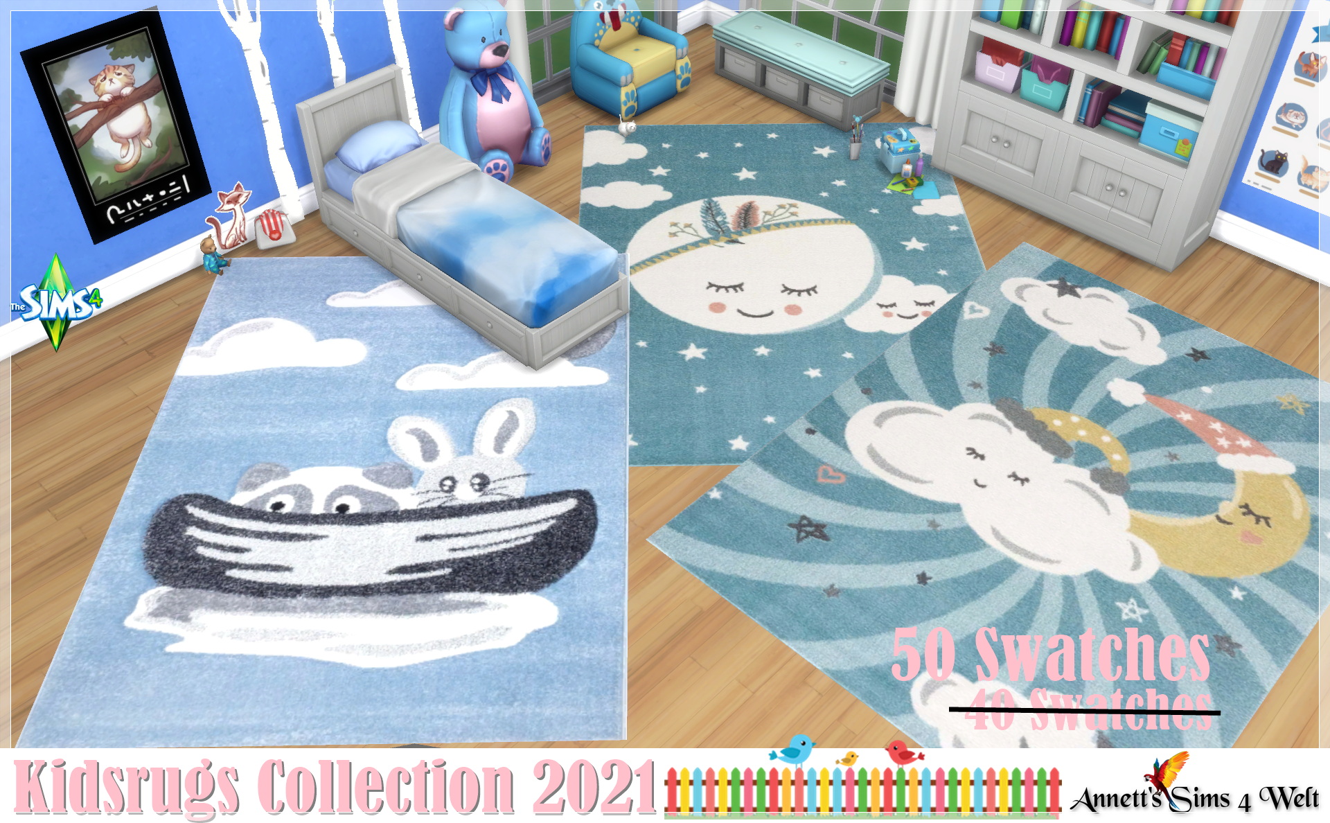 Kids Rugs Collection 2021 from Annett`s Sims 4 Welt • Sims 4 Downloads