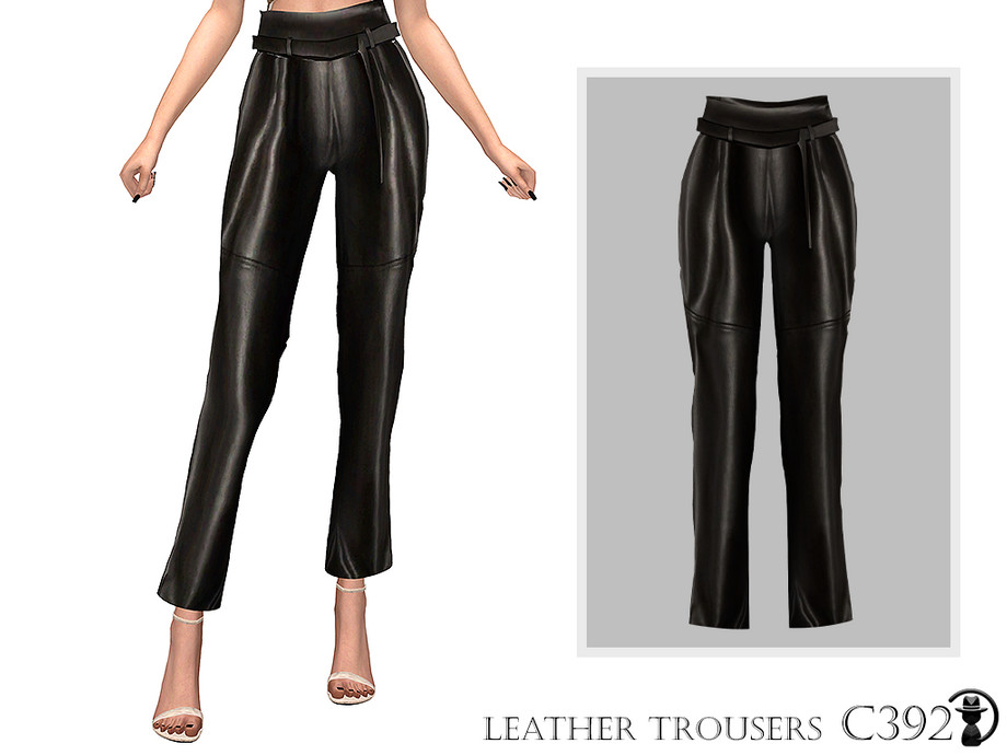 Leather Trousers C392 by turksimmer from TSR • Sims 4 Downloads