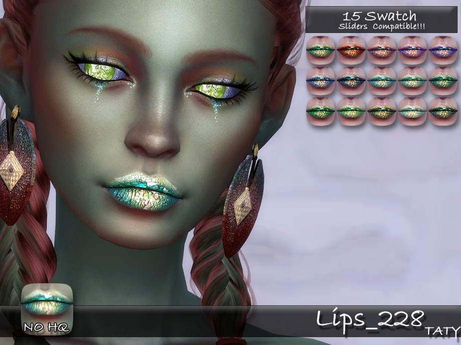 Lips_228 by tatygagg from TSR • Sims 4 Downloads