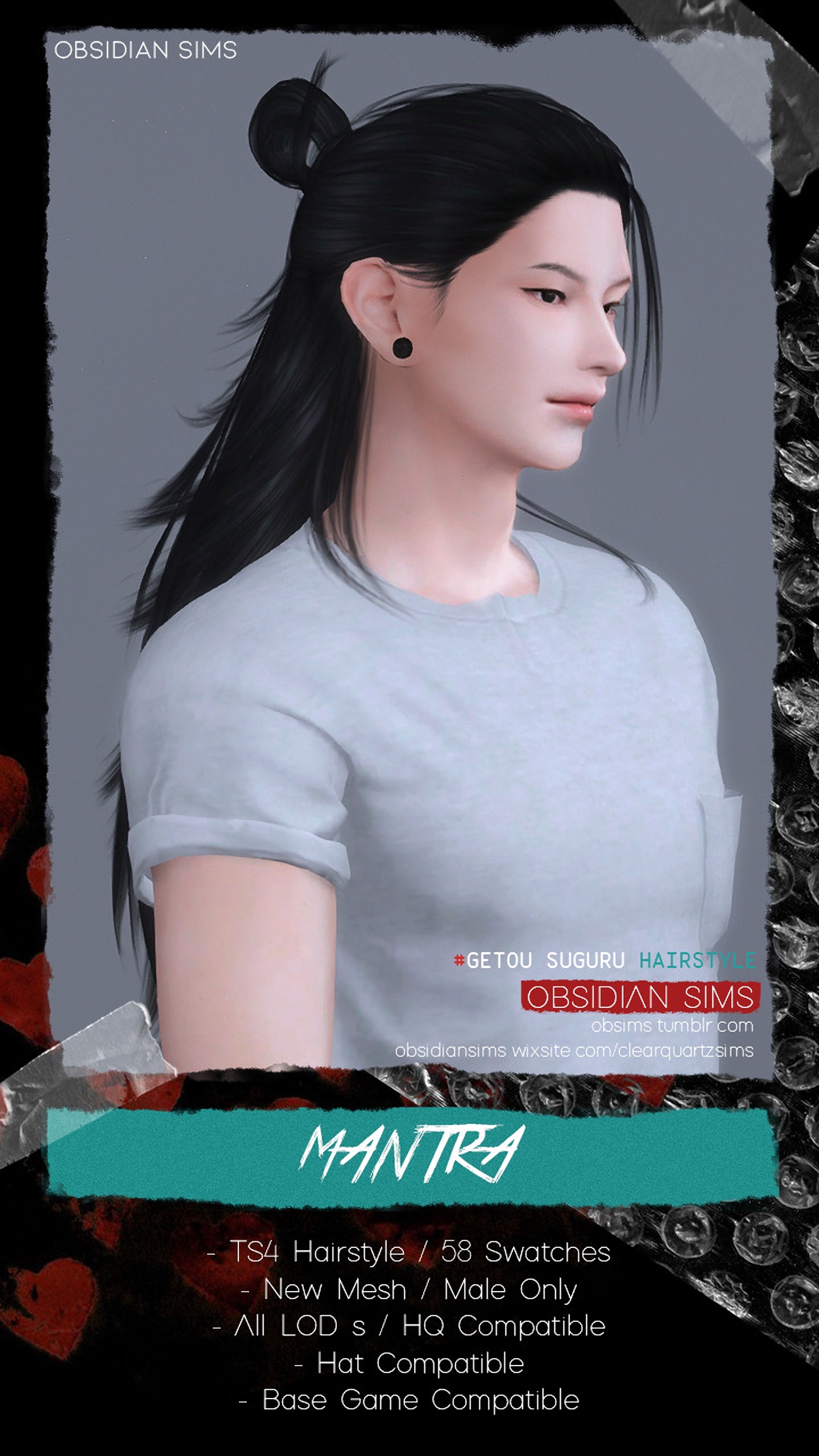 Mantra Hair from Obsidian Sims • Sims 4 Downloads