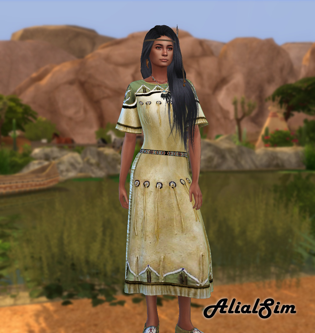 Native dress from Alial Sim • Sims 4 Downloads