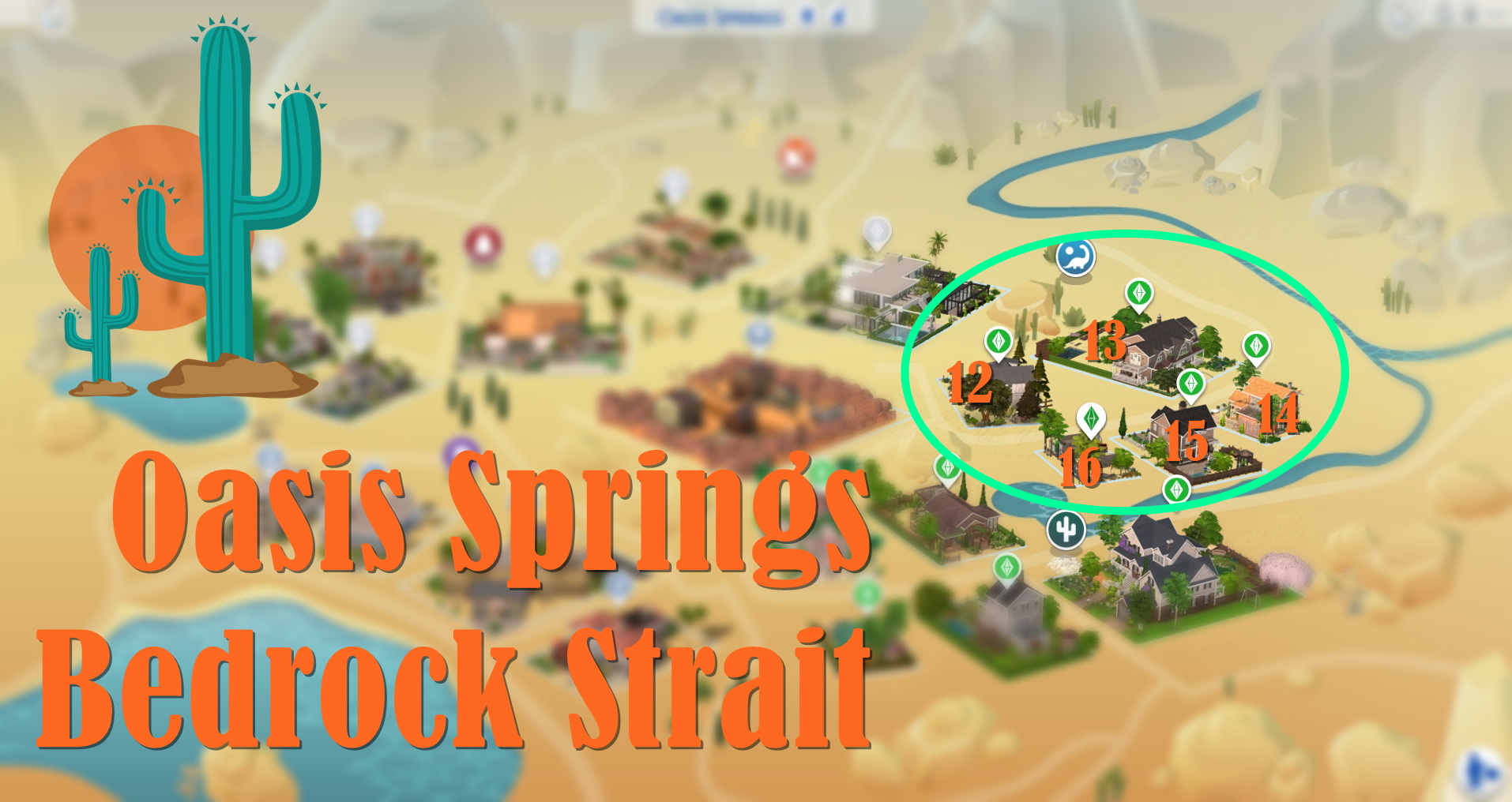 Oasis Springs Bedrock Strait from Annett`s Sims 4 Welt • Sims 4 Downloads