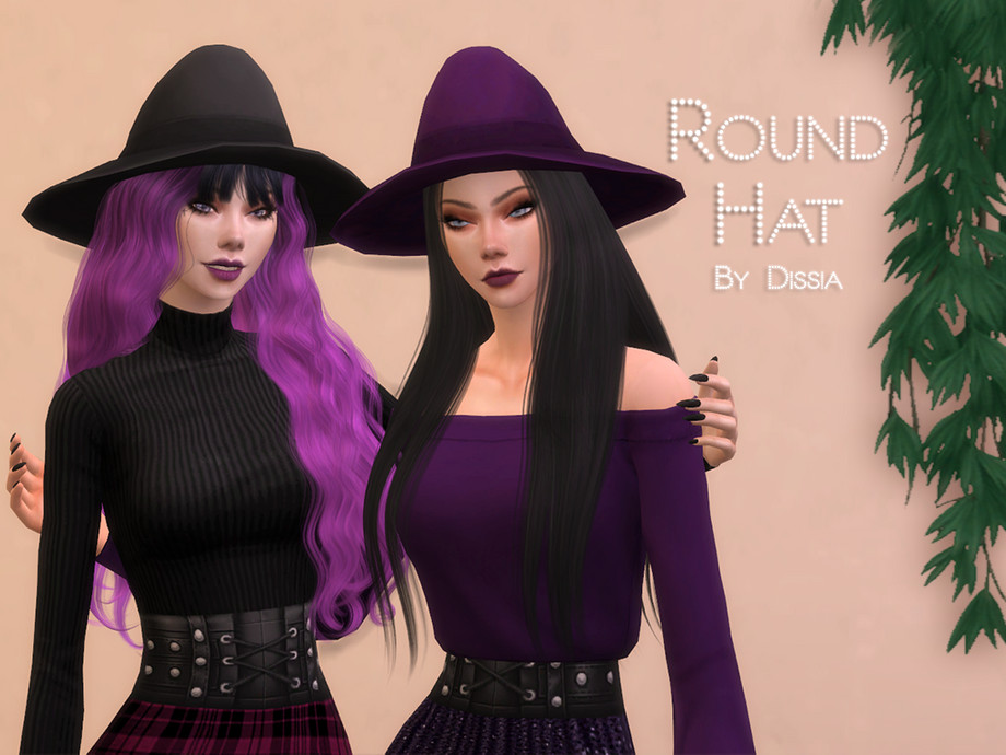 Round Hat by Dissia from TSR • Sims 4 Downloads