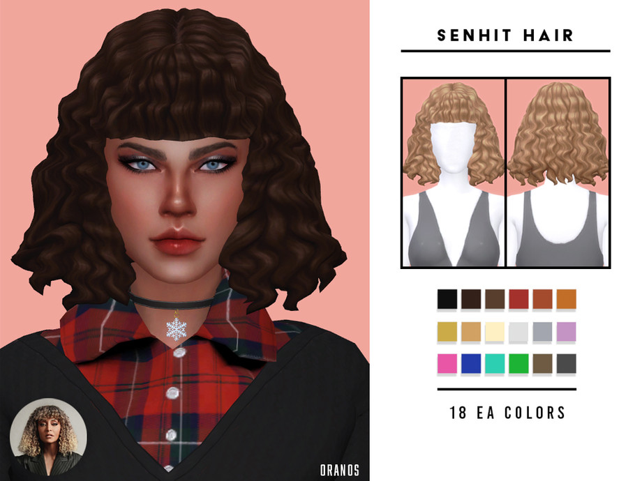 Senhit Hair by OranosTR from TSR • Sims 4 Downloads