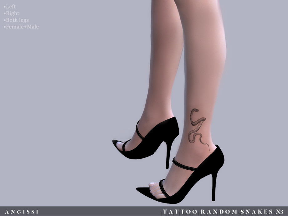 Tattoo Random Snakes n3 by ANGISSI from TSR • Sims 4 Downloads