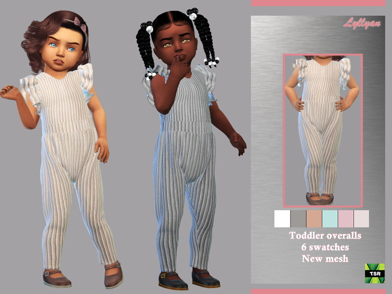 Overalls Dalila by LYLLYAN from TSR • Sims 4 Downloads