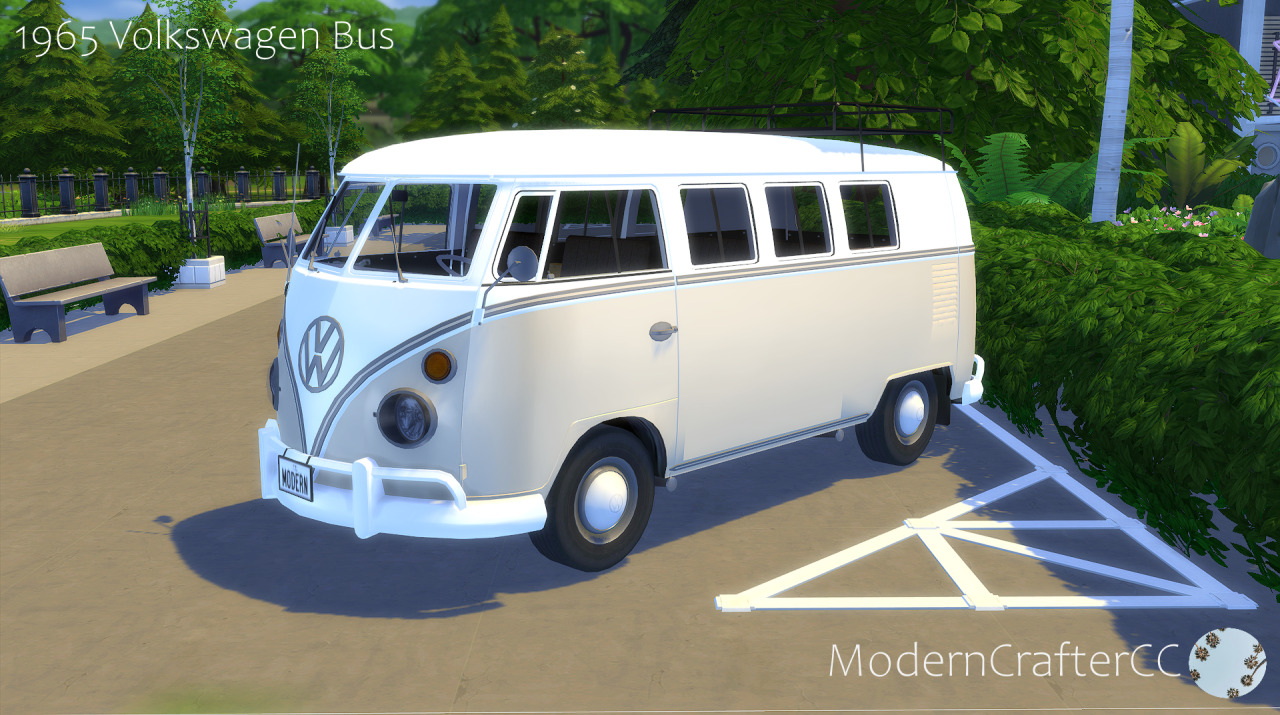 1965 Volkswagen Bus from Modern Crafter • Sims 4 Downloads