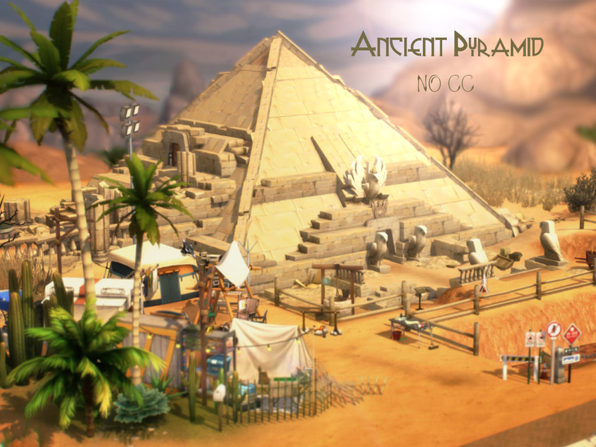 Ancient Pyramid by VirtualFairytales from TSR • Sims 4 Downloads