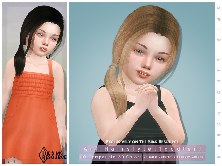 Ari Hairstyle TG by DarkNighTt from TSR • Sims 4 Downloads